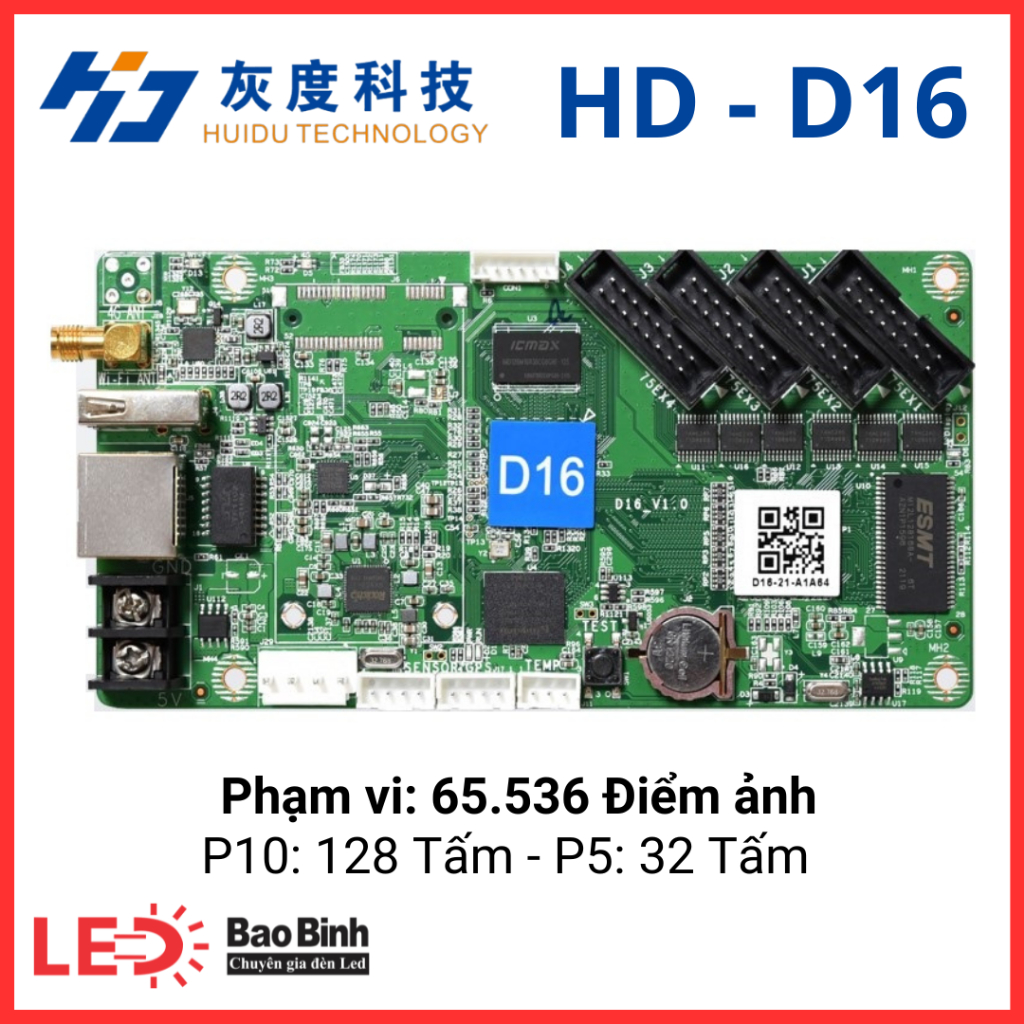 Mạch HD D16 - Wifi, USB, Lan - Card module led full color | Shopee Việt Nam