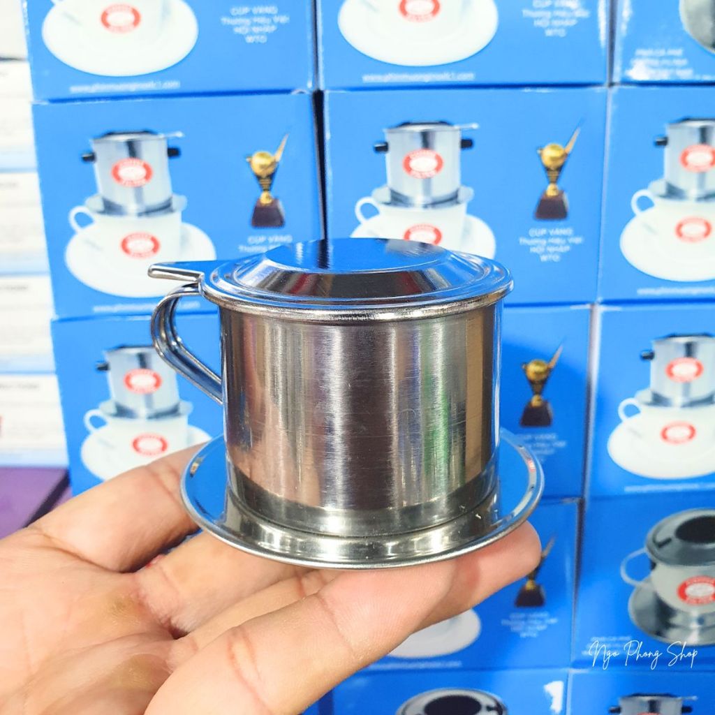 Phin cafe inox Long Cam. Phin pha cafe inox nhiều size. | Shopee Việt Nam