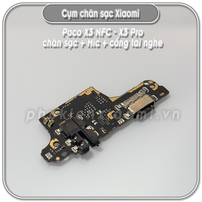 Cụm chân sạc + Mic + Tai nghe cho máy Poco X3 NFC - X3 Pro | Shopee ...