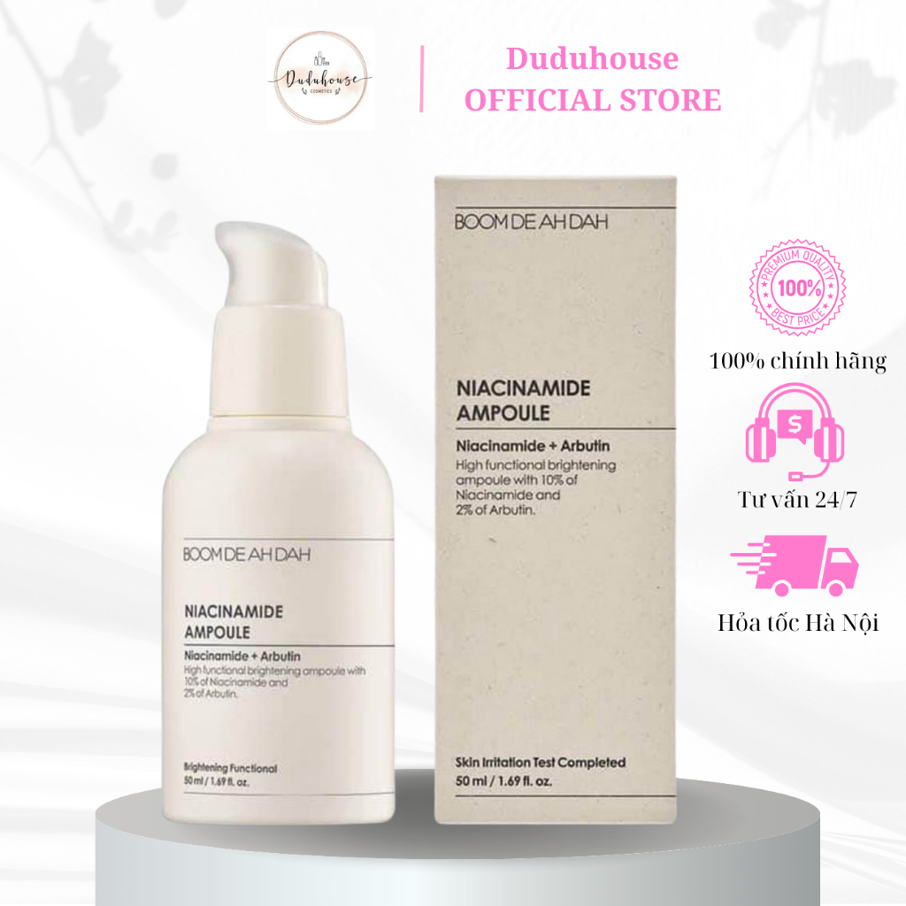 Serum Boom De Ah Dah Niacinamide 10% + Arbutin 2% Ampoule Dưỡng Trắng ...