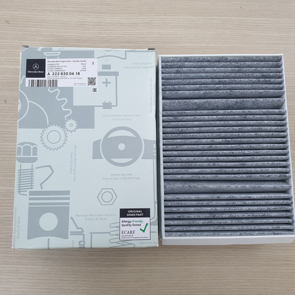 Bộ 2 lọc gió máy lạnh Mercedes S400 S450 S500 - A 222 830 04 18 ...