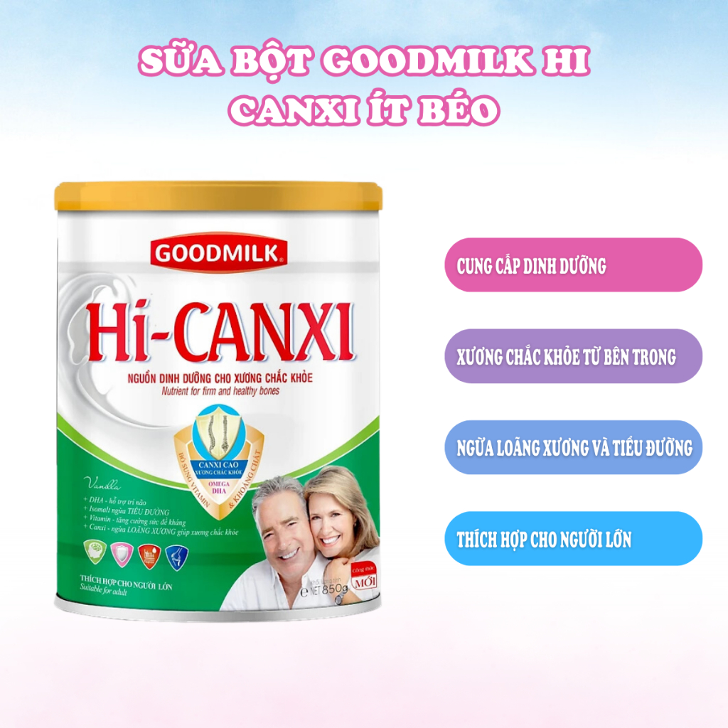 Sữa Bột Goodmilk Hi Canxi Ít Béo Cung Cấp Dinh Dưỡng Cho Xương Chắc ...
