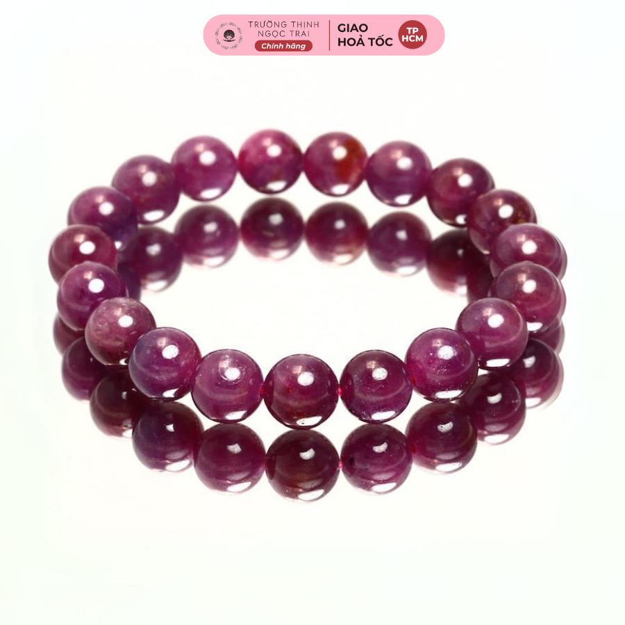 Vòng Tay Ruby Nam Phi Hồng Đậm Size 7ly-9ly Lắc Tay Phong Thủy Tinh Tế - Ngọc Trai Trường Thịnh ...