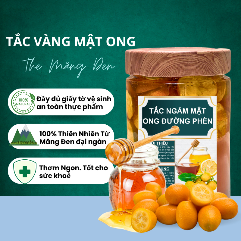 Tắc Vàng Ngâm Mật Ong Gừng Nguyên Chất The Măng Đen Ngừa Ho Và Tăng ...
