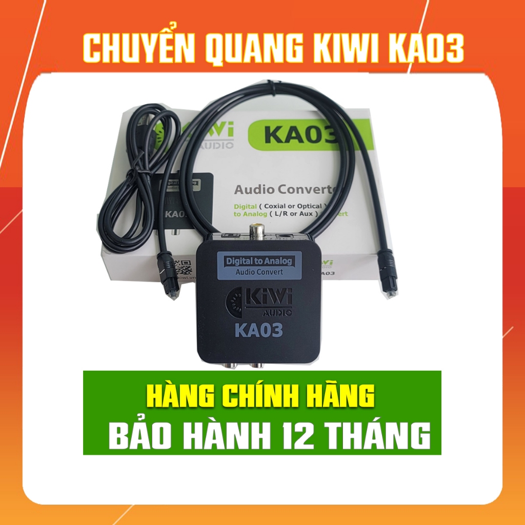 Bộ chuyển đổi âm thanh KIWI KA03, chuyển âm thanh digital sang av ...