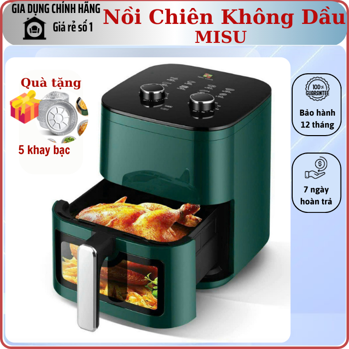 Nồi Chiên Không Dầu MISU LOUIS 12L Bản Cao Cấp Năm 2023 Bảo Hành 12 ...