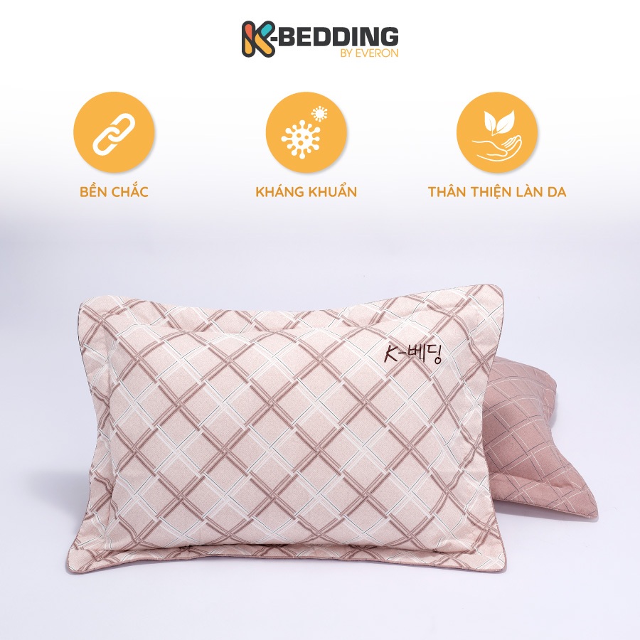 Vỏ Gối Nằm Chần Bông K-bedding By Everon Chất Vải Micro Tencel KMTP Hàn ...