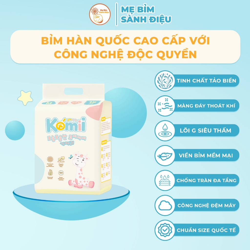 Tã/Bỉm Komii size mini Hàn Quốc cao cấp cho bé - bỉm Kómii thấm hút siêu đỉnh komi mini | Shopee ...
