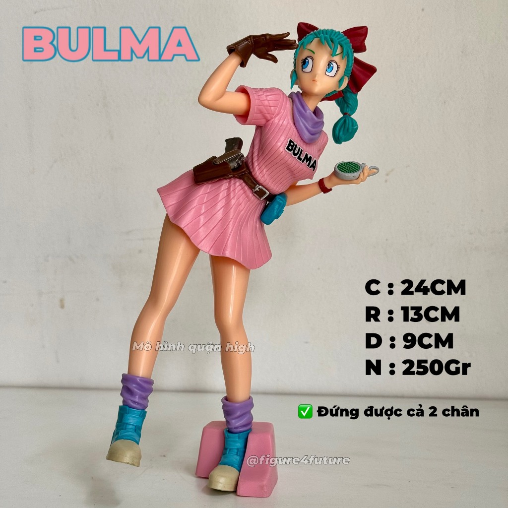 (24CM) Mô hình nhân vật Bulma cao 24cm - Mô hình Bulma dragonball dễ thương - Bulma đi tìm ngọc ...