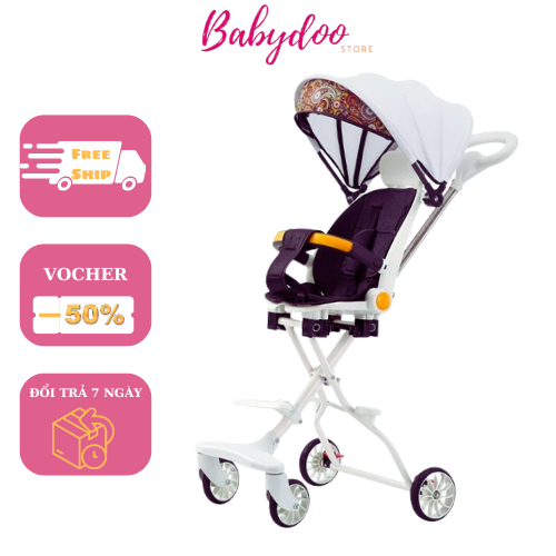 Xe Đẩy Cho Bé BABYDOO M8 Gấp Gọn Đảo Chiều 360 Độ,Ngả Sâu 170 Độ,Thiết ...