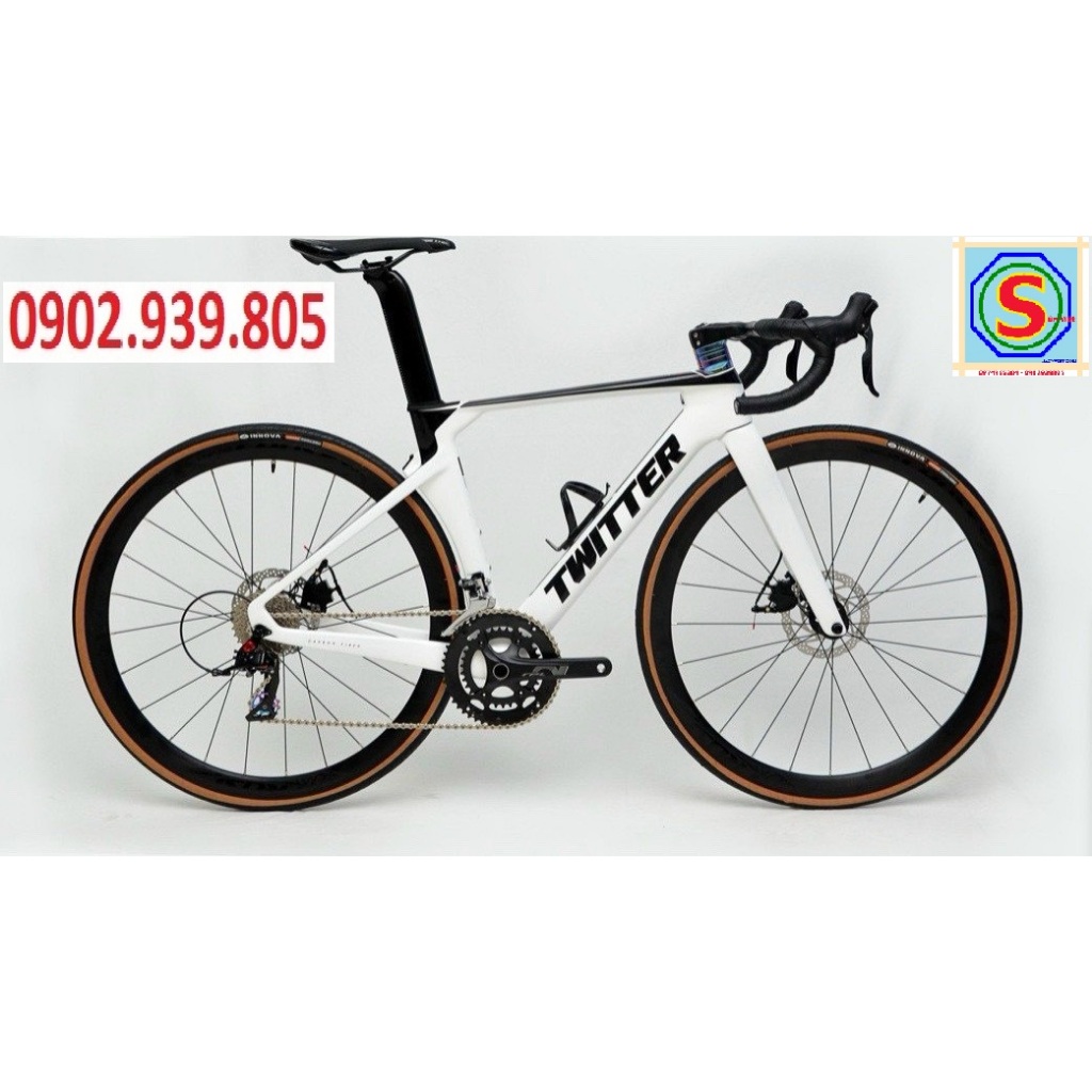 Xe Đạp Đua Twitter R12 – Khung Carbon | Phanh Đĩa Cơ Heo Dầu | Shopee ...