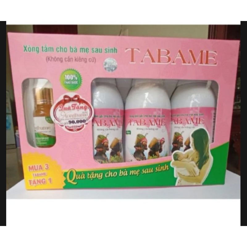 Tabame 250ml _Nước xông tắm cho bà mẹ sau sinh bằng thảo dược- lốc 3 ...