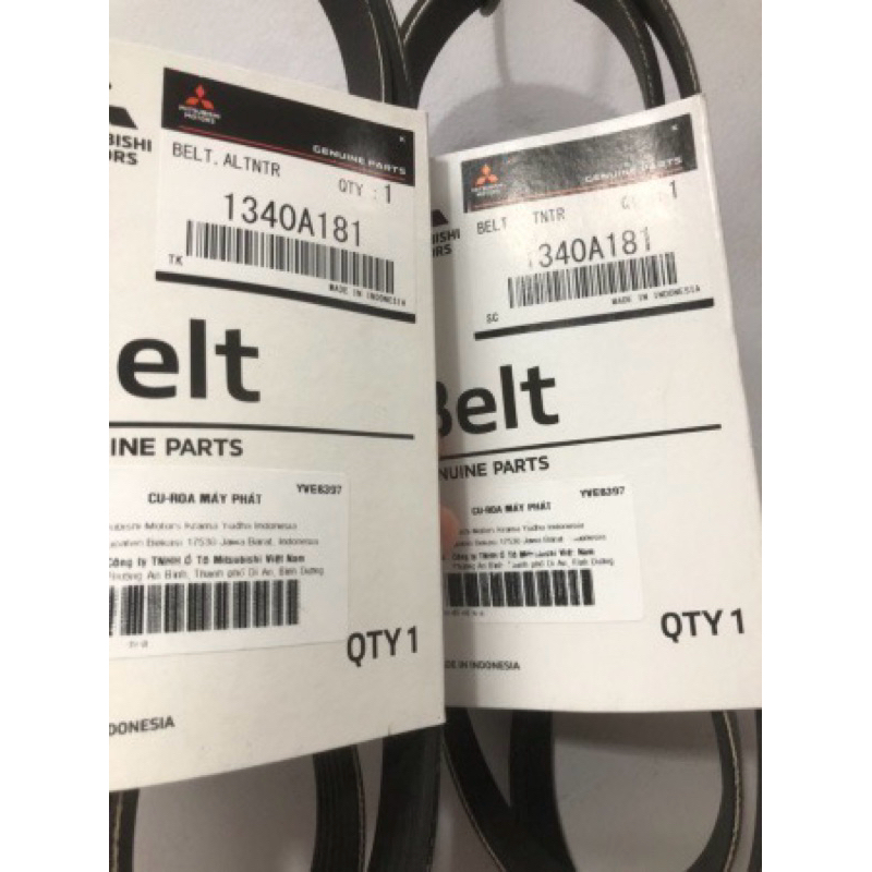 Dây cu-roa máy phát xpander chính hãng mitsubishi (1340A181) | Shopee ...