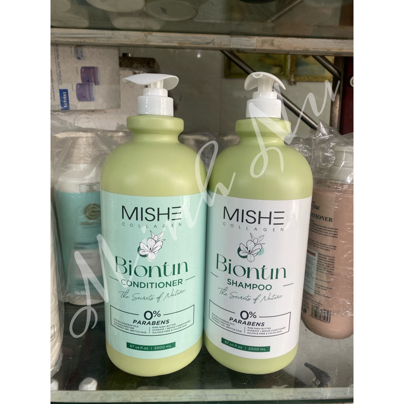 [CHÍNH HÃNG] Cặp gội xả Biotin MISHE 2000ml thơm mượt phục hồi | Shopee ...