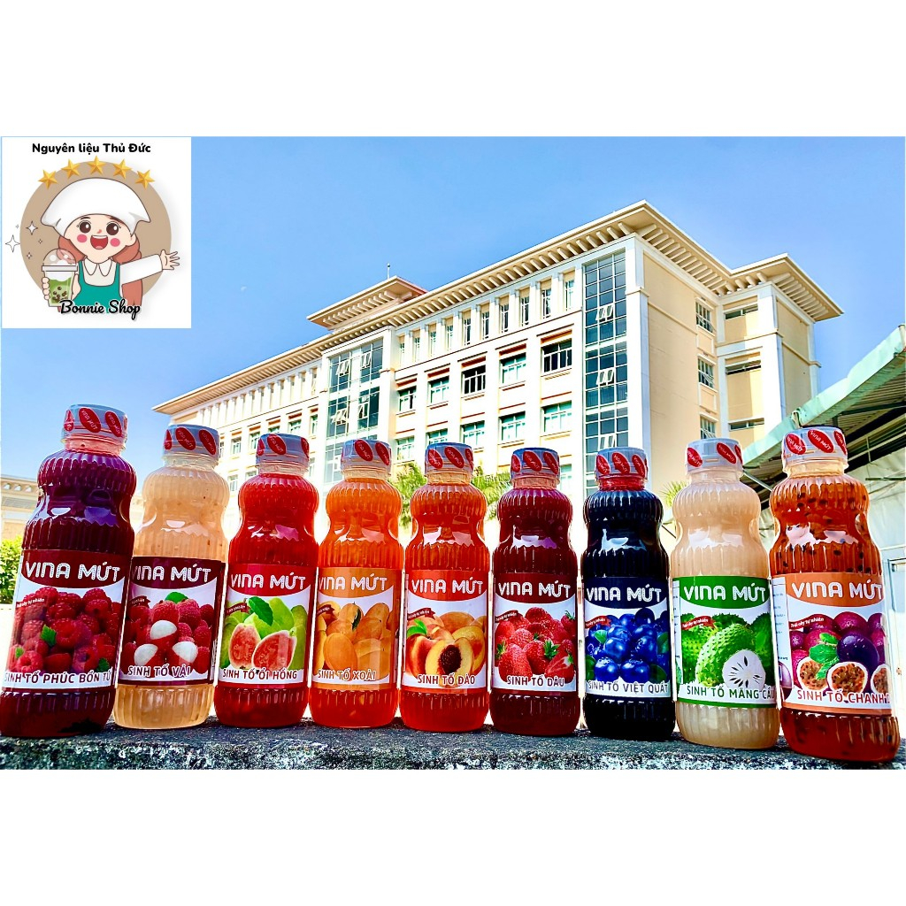 Vina Mứt - Mứt Sinh Tố Trái Cây Vina Chai 1 Lít dùng pha trà trái cây ...
