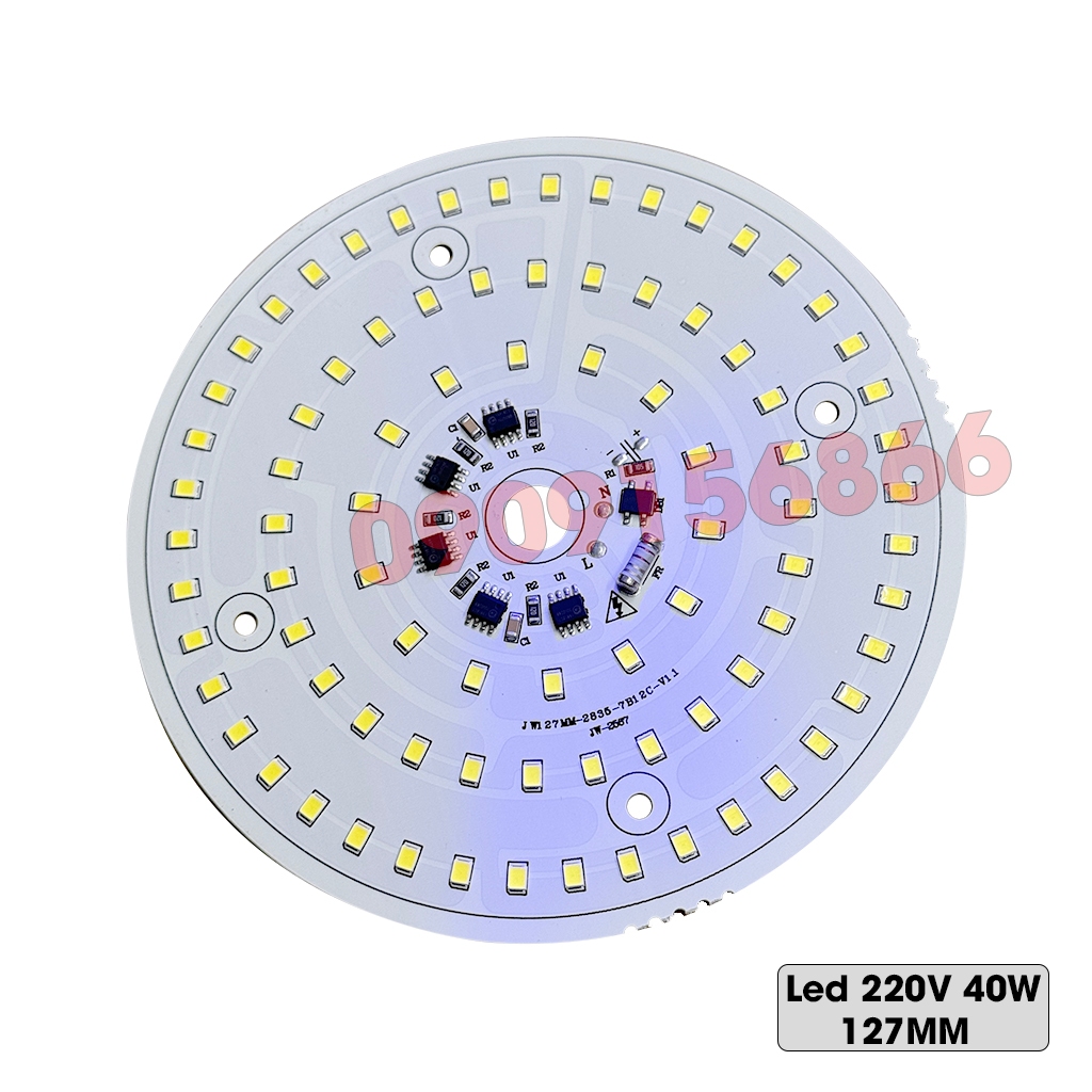 Vỉ đèn led tròn điện 220V, công suất 40W 80W, ánh sáng trắng | Shopee Việt Nam