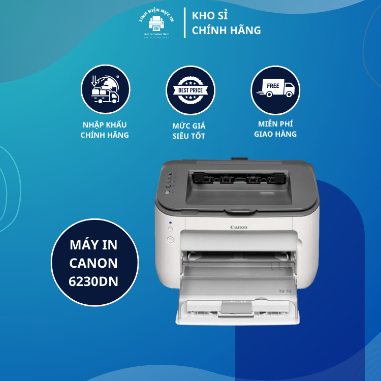 Máy in CANON hai mặt LBP 6230DN hàng chính hãng độ mới cao cổng kết nối USB 2.0, Network in siêu ...