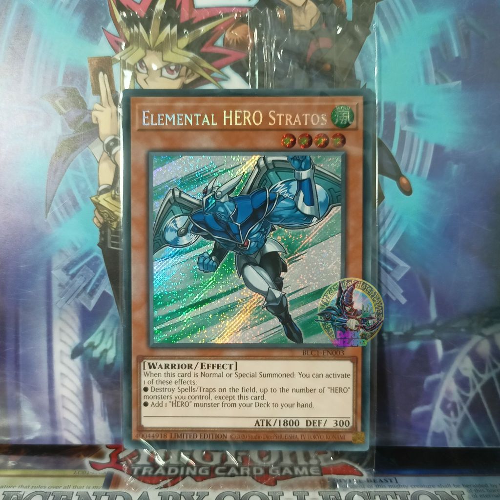 Elemental HERO Stratos – BLC1-EN003 – Secret Rare [Thẻ bài Yugioh ...
