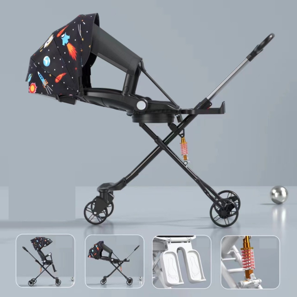Xe Đẩy Cho Bé Gấp Gọn BABYDOO M9 Bản Nâng Cấp,Xoay 360 Độ,Ngồi Hoặc Nằm ...