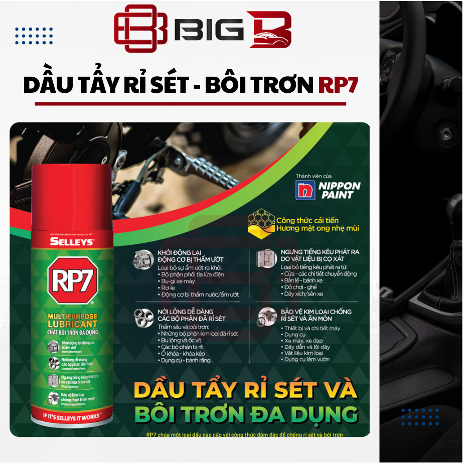 RP7 Chai xịt rỉ sét -CHÍNH HÃNG- RP7 bôi trơn đa năng Selleys lọ 175G ...