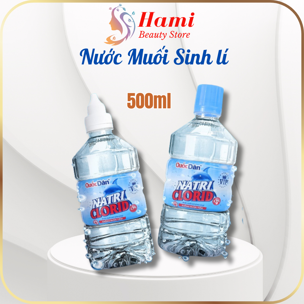 Nước muối sinh lí Natri Clorid 0.9g dung tích 500ml | Shopee Việt Nam
