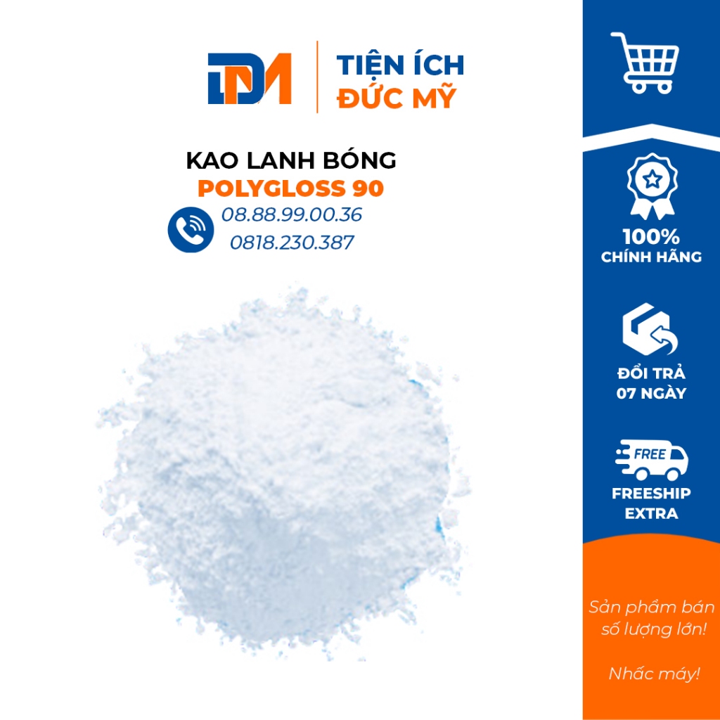 Bột Kao Lanh Bóng, Bột Kaolin Polygloss 90 | Shopee Việt Nam