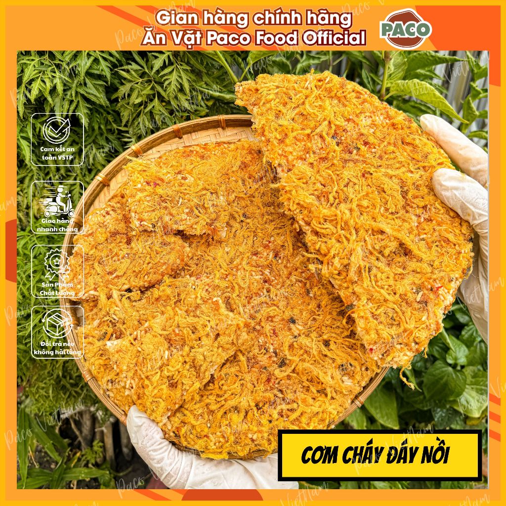 CƠM CHÁY ĐÁY NỒI SIÊU NHIỀU CHÀ BÔNG NGON PACO FOOD GIÒN NGON GẠO ST25 ...