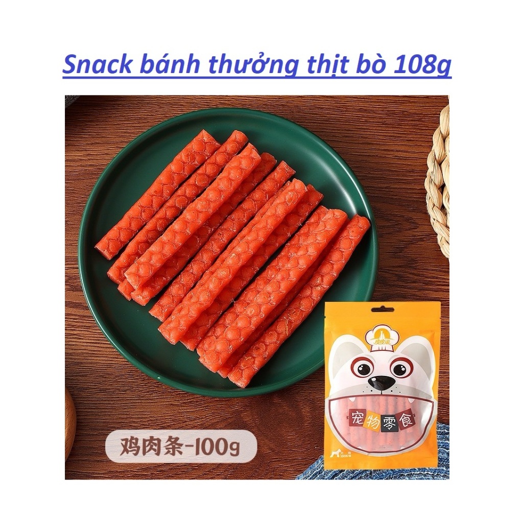Snack bánh thưởng cho chó thịt bò giàu protein, cung cấp dinh dưỡng ...