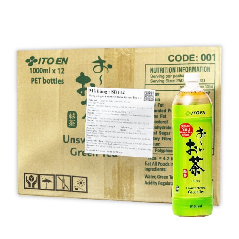 Thùng trà Oicha Green Tea 1L- 12 chai/ thùng | Shopee Việt Nam