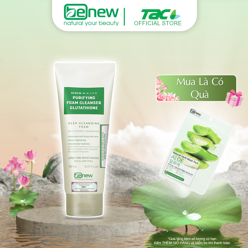 Sữa Rửa Mặt Dưỡng Trắng Da Thải Độc Da Cao Cấp BENEW WHITE PURIFYING ...