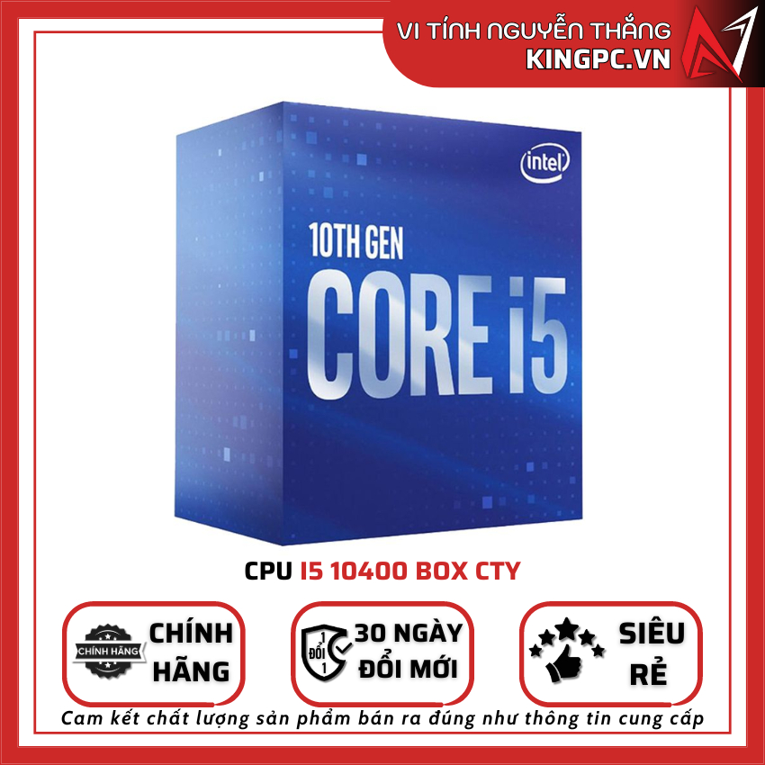 CPU INTEL CORE I5-10400 ( 2.9GHz UP TO 4.3GHz, 12MB) | Shopee Việt Nam