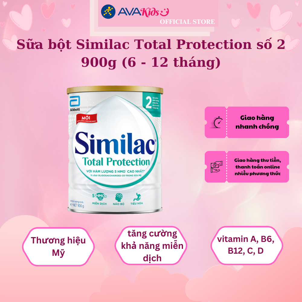 Sữa bột Similac Total Protection số 2 900g (6 - 12 tháng) - Hàng chính hãng | Shopee Việt Nam