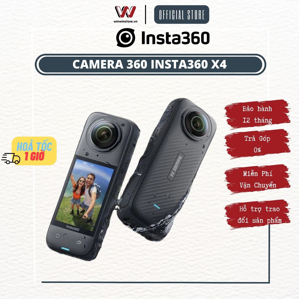 Máy Quay 360 độ Camera 360 Insta360 X4 l One X4 - Hàng Chính Hãng Full VAT | Shopee Việt Nam