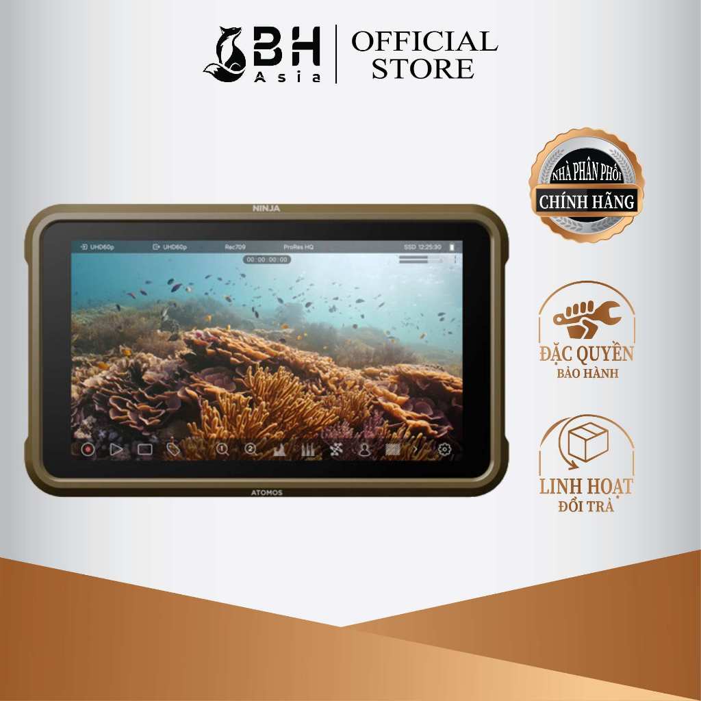 MÀN HÌNH VIDEO MÀU ATOMOS NINJA 5 INCH 4K HDMI RECORDING MONITOR ...