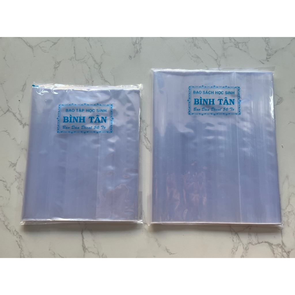 (50 Cái) Bìa Bao Tập Vở Sách Nhỏ Mỏng Trong Suốt Bình Tân - Camshop ...