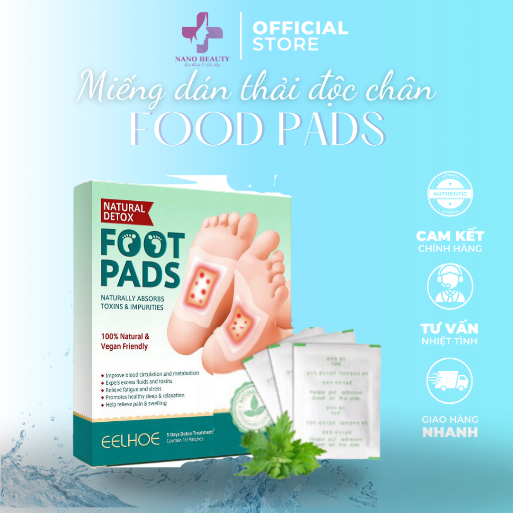 Miếng Dán Thải Độc Sol Lora Hộp 10 Miếng Nhập Khẩu Mỹ Thải Độc Cơ Thể ...