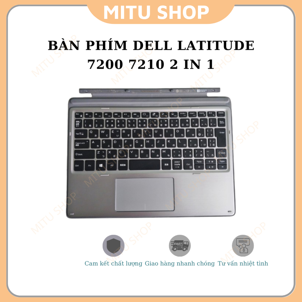 Bàn phím Dell Latitude 7200 7210 2 in 1 K18M - Hàng đã qua sử dụng, còn ...