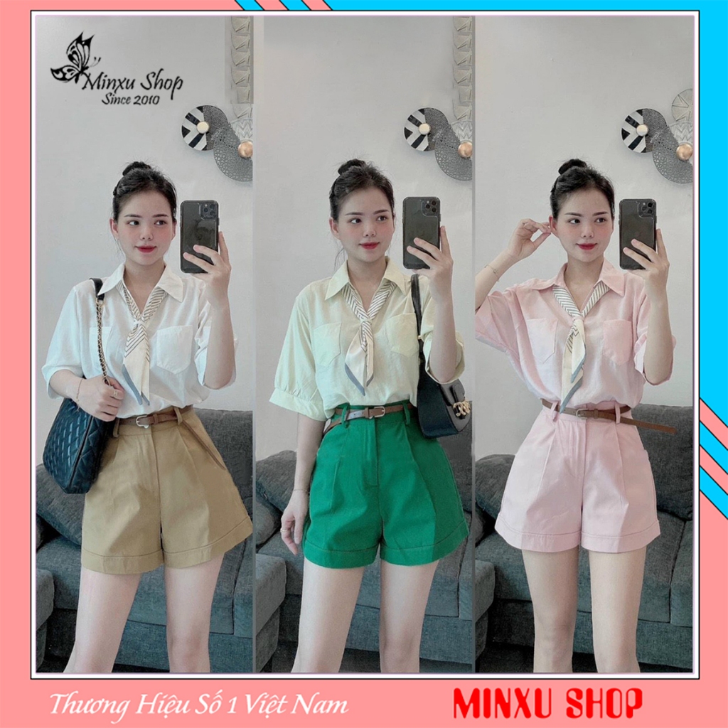 Quần Short, Quần Đùi Nữ Gấp Gấu Chất Kaki Đẹp Nhiều Màu Trẻ Dễ Phối Đồ Minxu Shop - Q706 ...