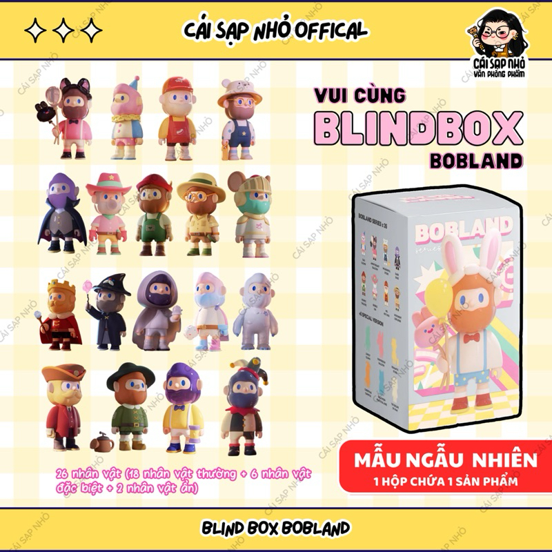 Blind Box Mô Hình Nhân Vật BoB Land - 1 Hộp Đựng 1 Con Ngẫu Nhiên ...