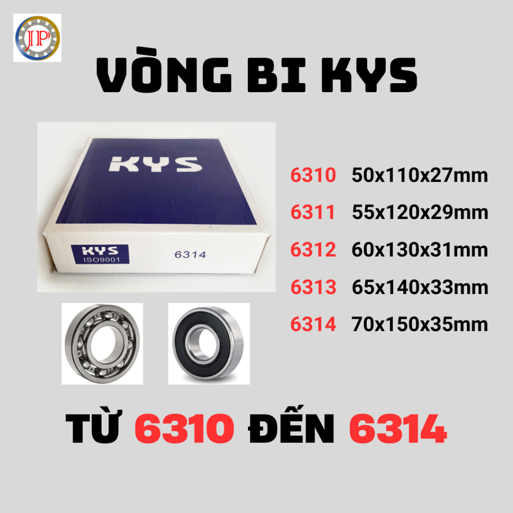 (Bạc đạn) Vòng bi KYS 6310, 6311, 6312, 6313, 6314 | Shopee Việt Nam