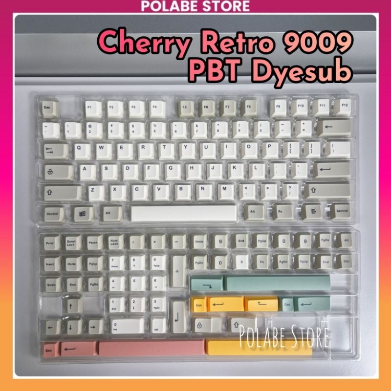 Keycap Retro Cherry profile PBT dyesub bàn phím cơ Retro Japan Russia ...