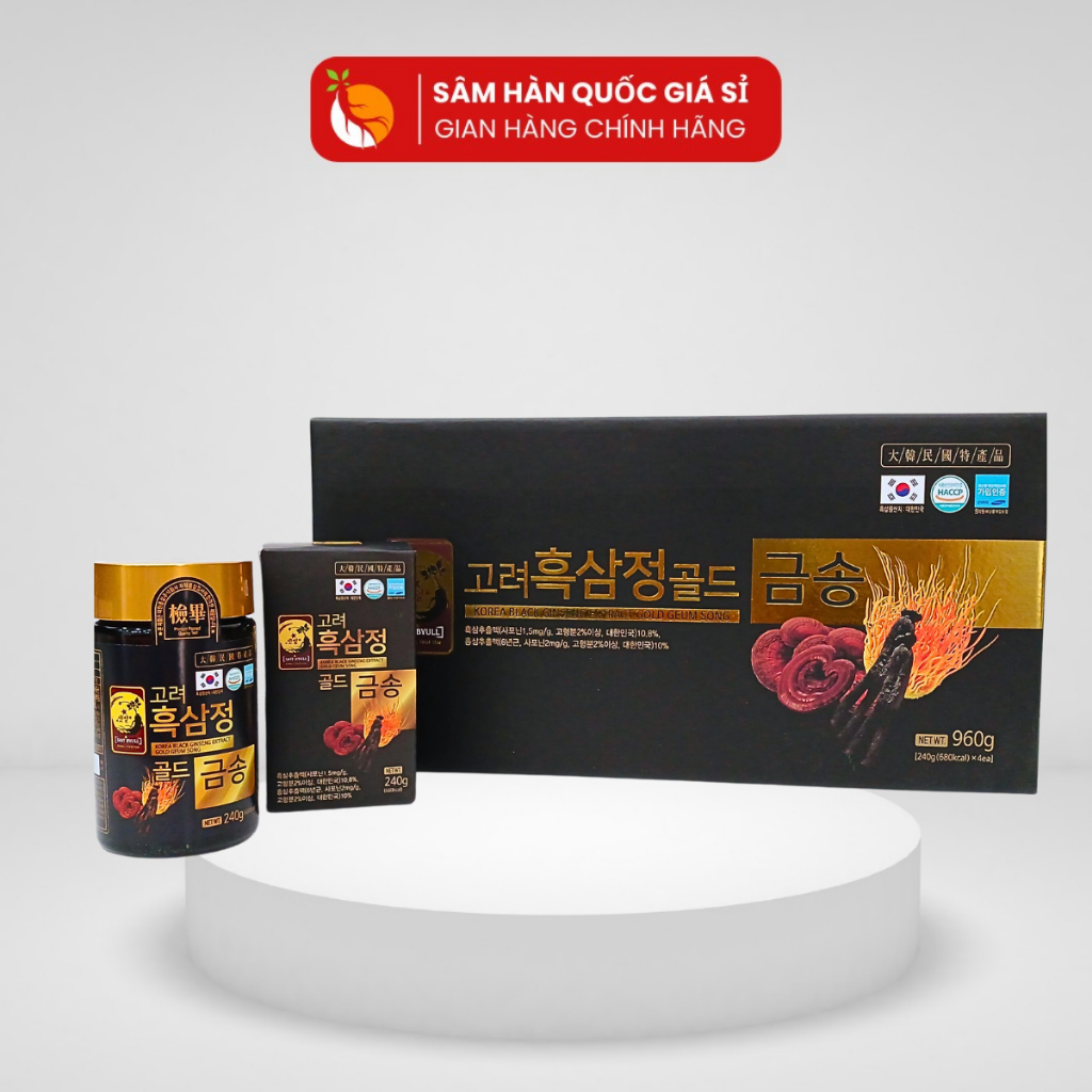 Cao Hắc Sâm Linh Chi Đông Trùng Korea Black Ginseng Extract Gold Geum ...