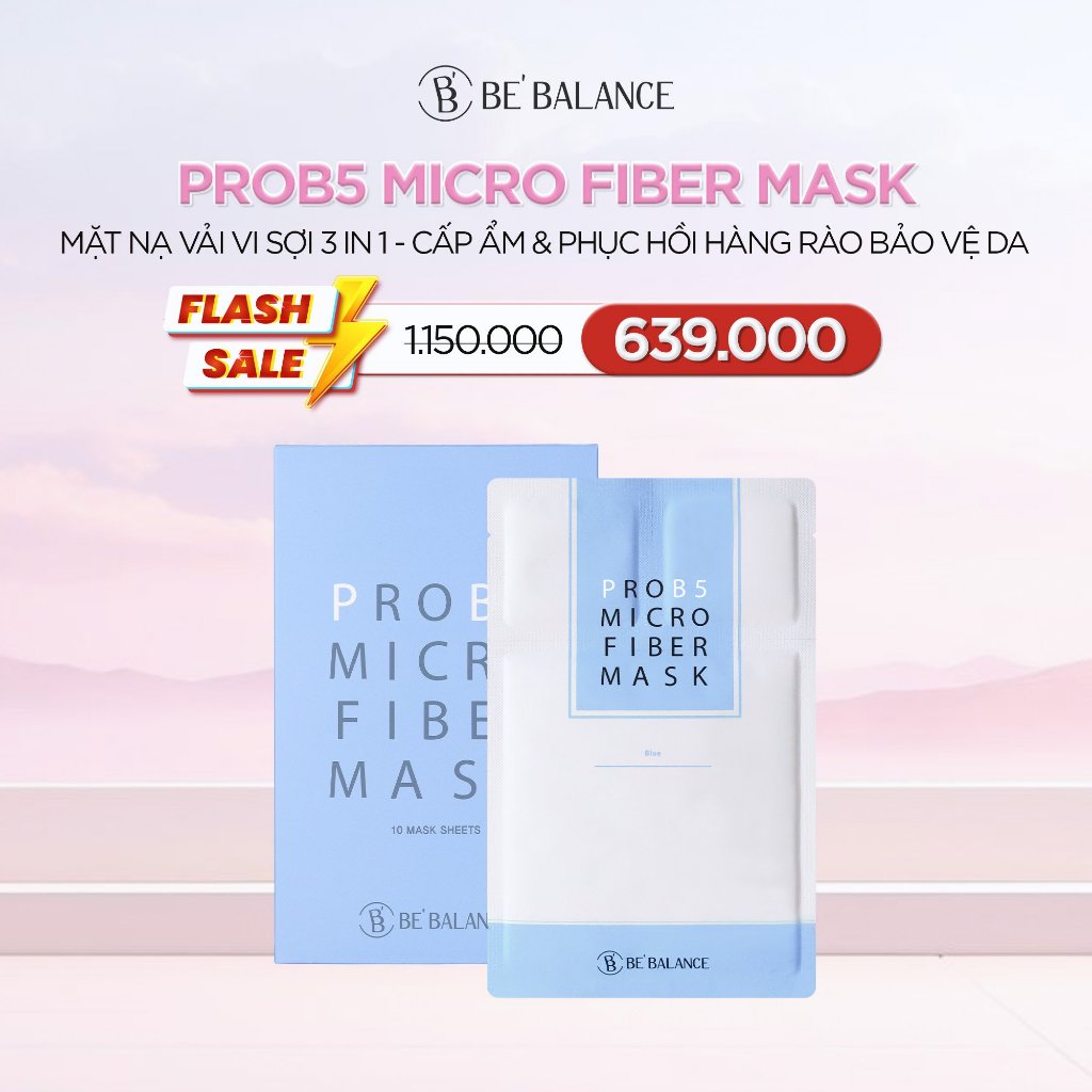 (M12) Mặt Nạ Vải Vi Sợi Be'Balance PRO B5 MICRO FIBER MASK 3in1 Làm Đẹp ...