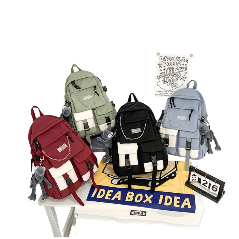 Balo Học Sinh Nam Nữ Phối Túi - Balo Đưunjg Vừa Sách Vở Giá Học Sinh ( PP05) | Shopee Việt Nam