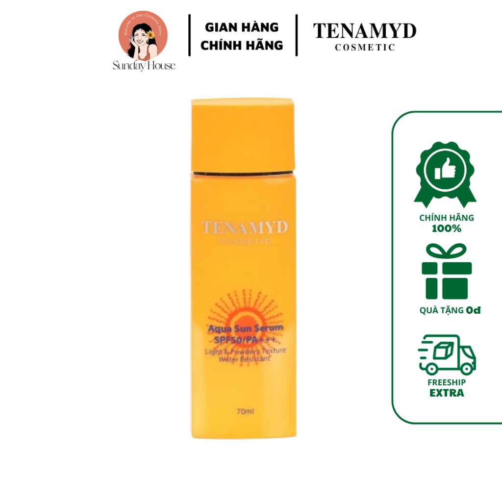 TINH CHẤT CHỐNG NẮNG DẠNG NƯỚC - TENAMYD AQUA SUN SERUM SPF50/PA+++Kem ...