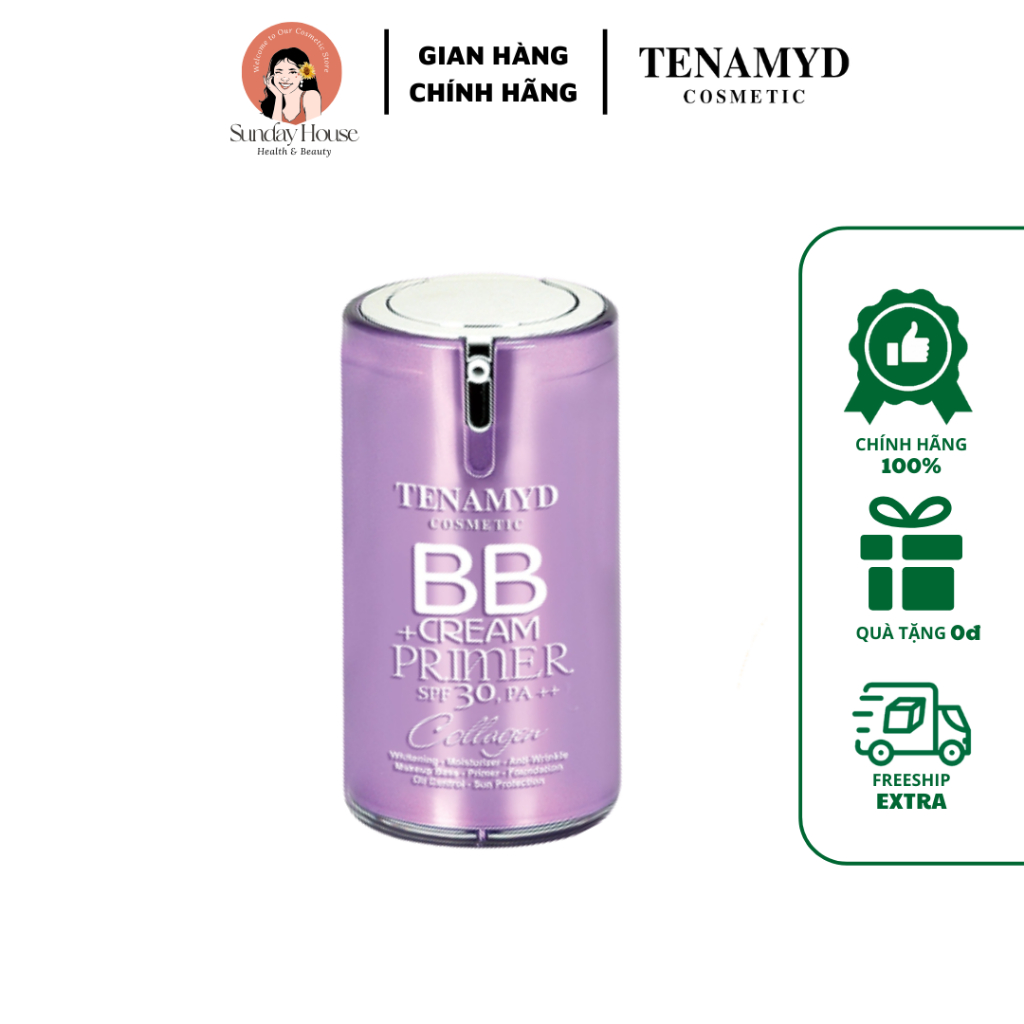 [Mã COSBAUH3 giảm 8% đơn 300K] BB CREAM + PRIMER -TENAMYD - Kem trang ...