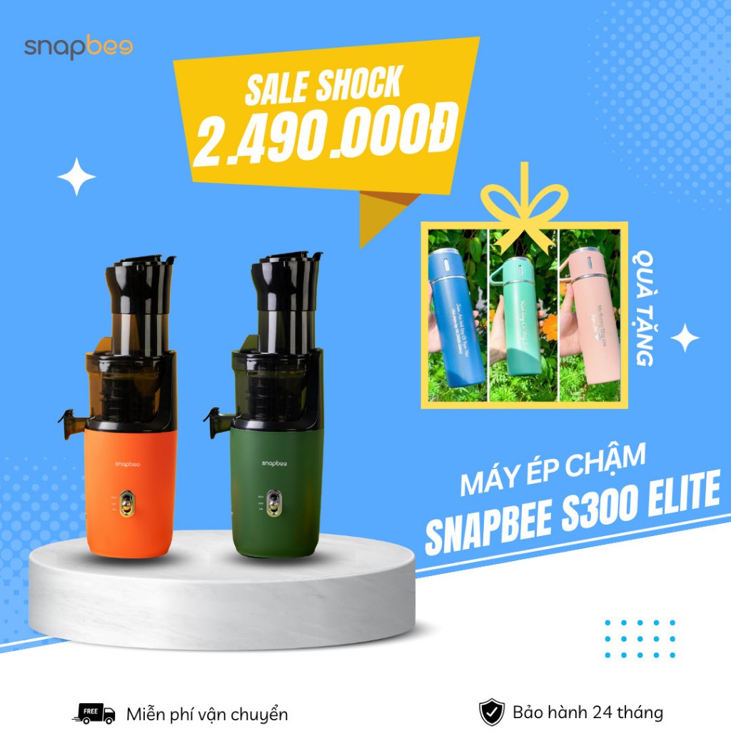 Máy ép chậm Snapbee S300 Elite - Tặng bình giữ nhiệt | Shopee Việt Nam