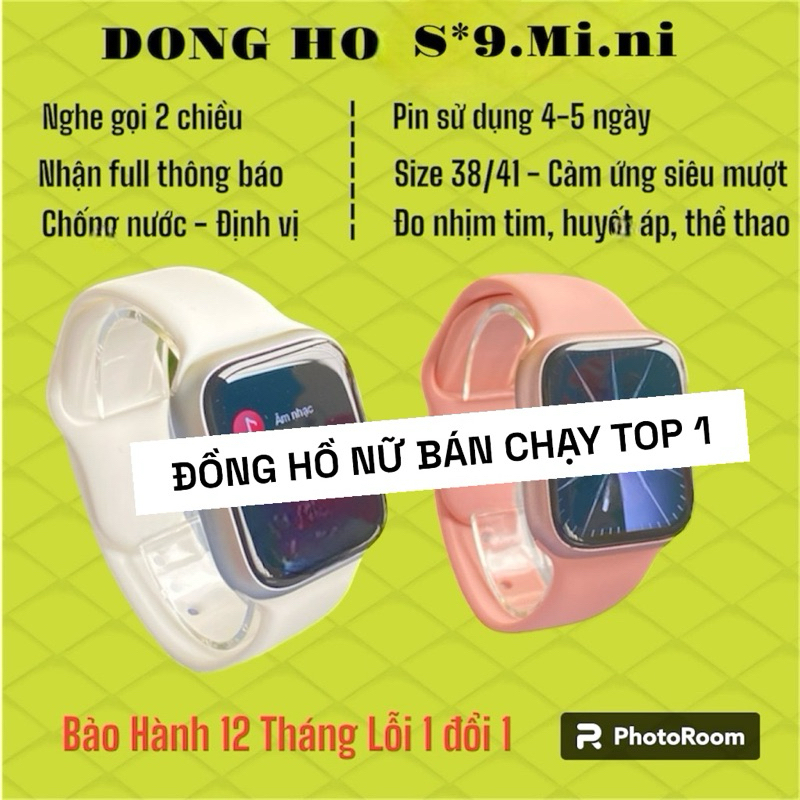 Đồng Hồ Thông Minh S9*mi.ni 38-41mm Kết Nối bluetooth Nghe*Gọi Nhận ...