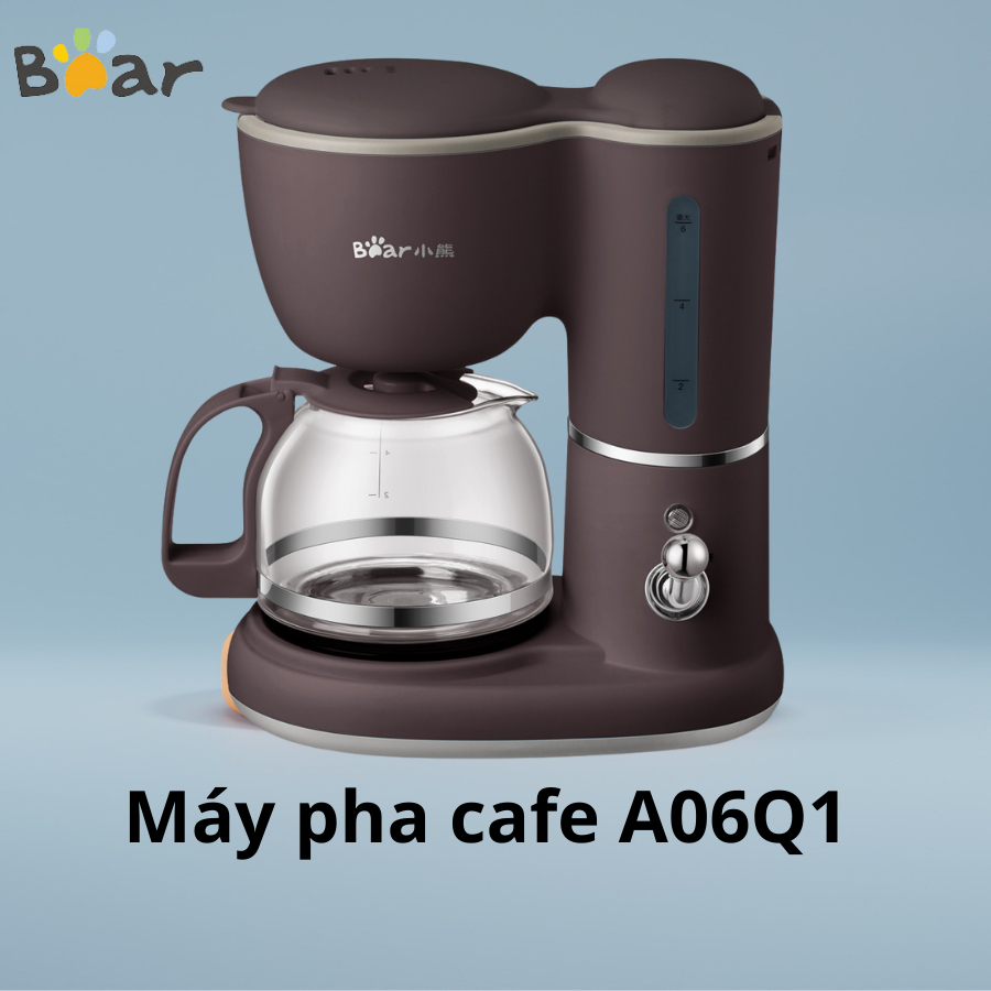 Máy pha cafe mini tự động Bear-KFJ-A06K1/A06N2/A06Q1, Công suất 500W ...