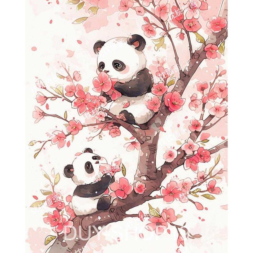 Tranh gián tường in hình gấu trúc FuBao P3 MS:750 | Shopee Việt Nam